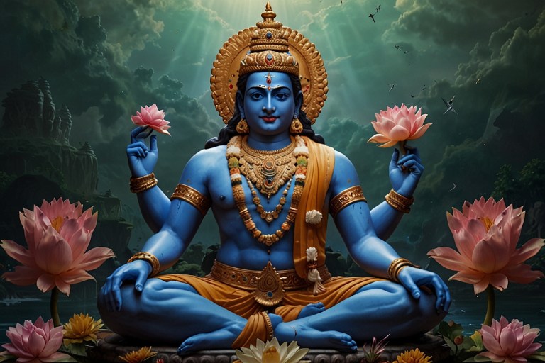 Why Is Lord Vishnu Blue? Unpacking the Myths – The Elemental Mind